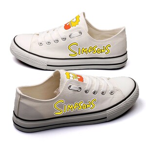 The Simpsons Shoes, the Simpsons Sneakers, Tennis Shoes, Printed Shoes ...