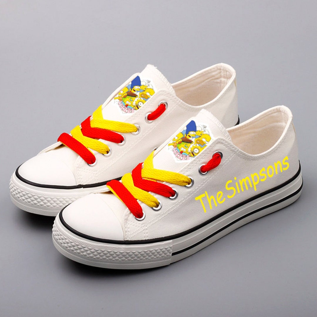 The Simpsons Shoes, the Simpsons Sneakers, Tennis Shoes, Printed Shoes ...