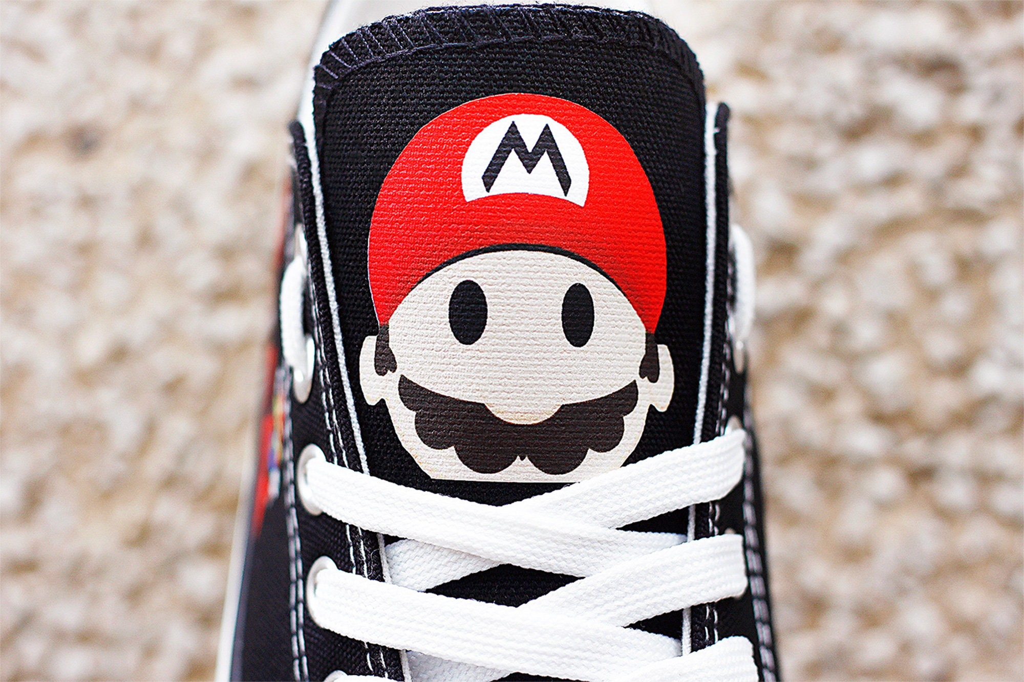Super Mario Shoes Super Mario Sneakers Tennis Shoes Printed - Etsy