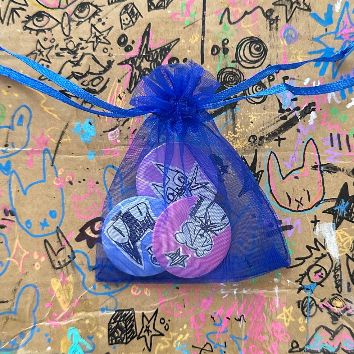 Cut-out Doodle Pins 3 / 1.25 - Etsy