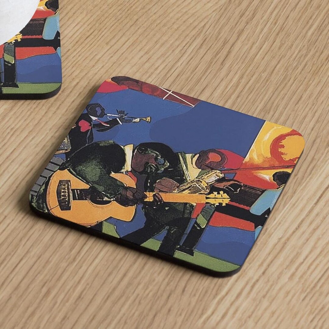 Harlem Renaissance Coaster: Afrocentric Art, Gift for Musicians, Black ...