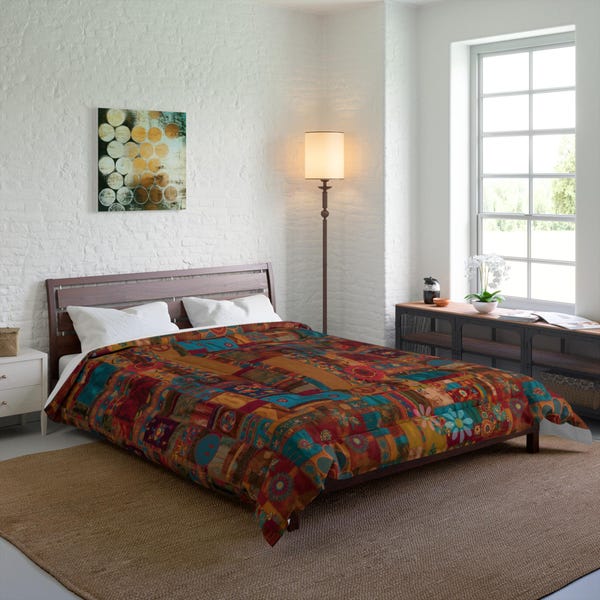 Bohemian Comforter - Etsy