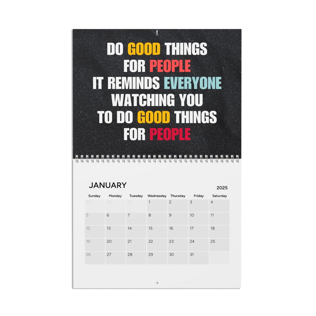 Inspirational Quotes 2026 Wall Calendar, 12-month Organizer ...
