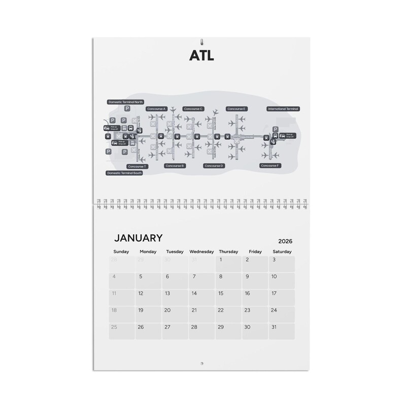 2026 Airplane Calendar - Etsy