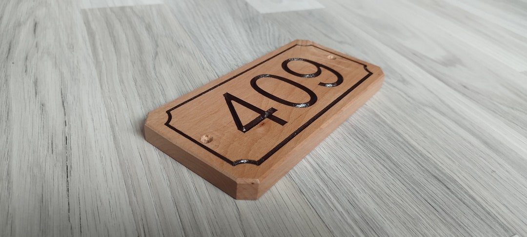 Personalized Wooden Number Sign, Outdoor Number Sign - Etsy