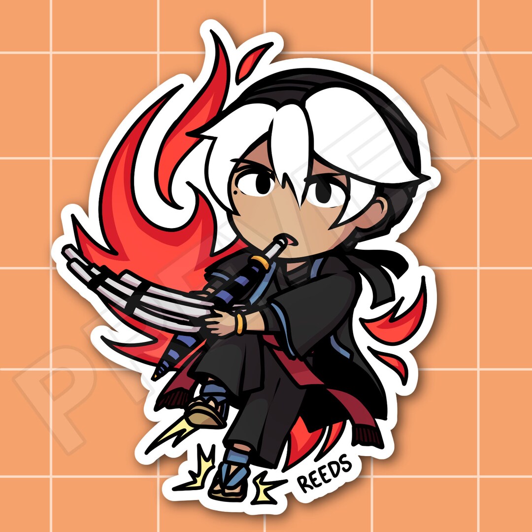 Keng Sticker REEDS Hmong Webtoon Anime Hmoob Hero Txiv Qeej Phab Ej - Etsy