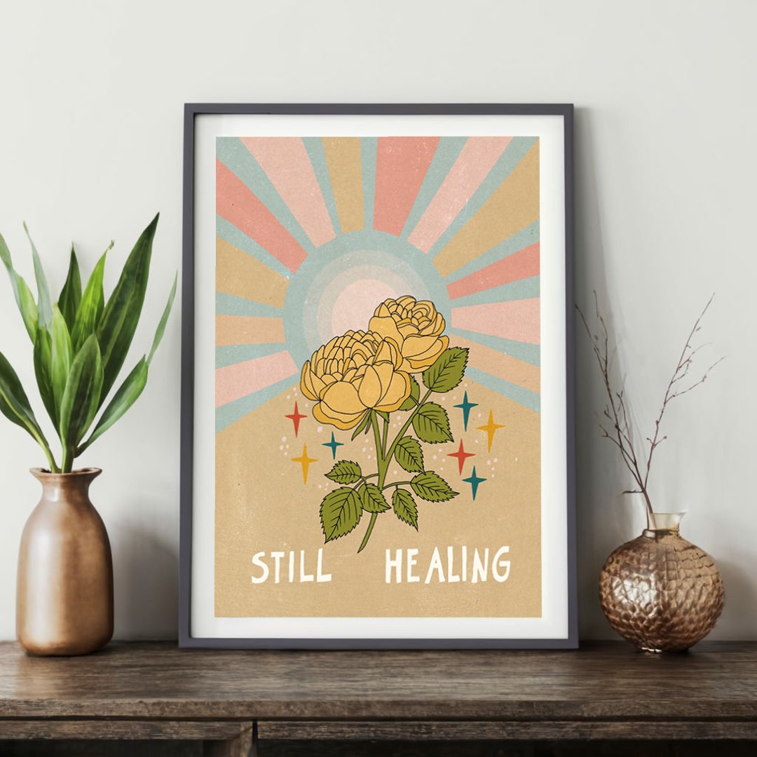 Still Healing Poster, Motivational Poster, Abstract Poster - Etsy