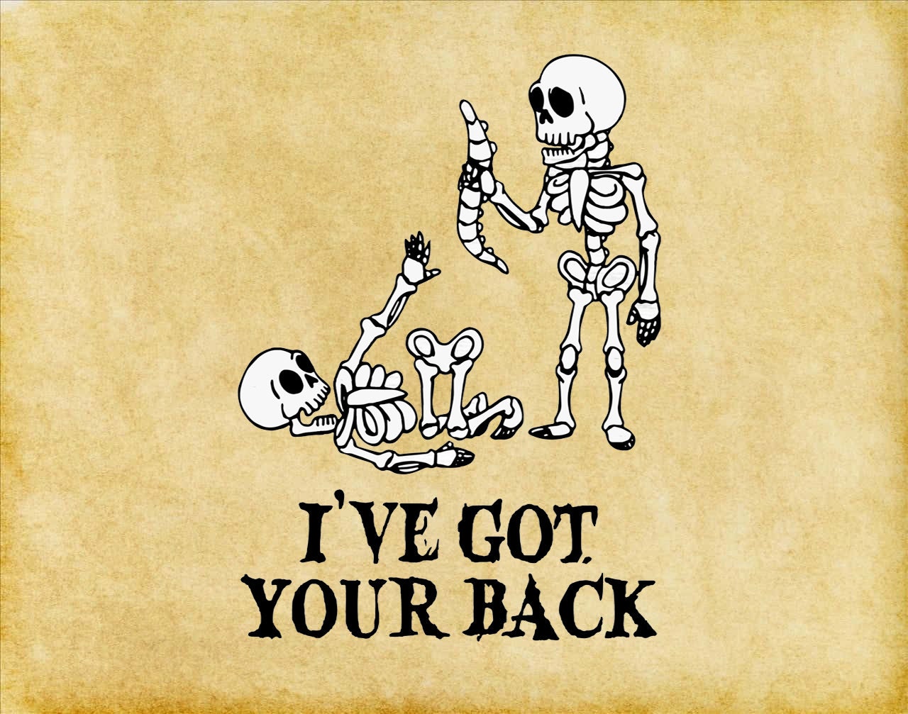 Ive Got Your Back Svg Funny Skeleton Halloween Svg Skeleton - Etsy