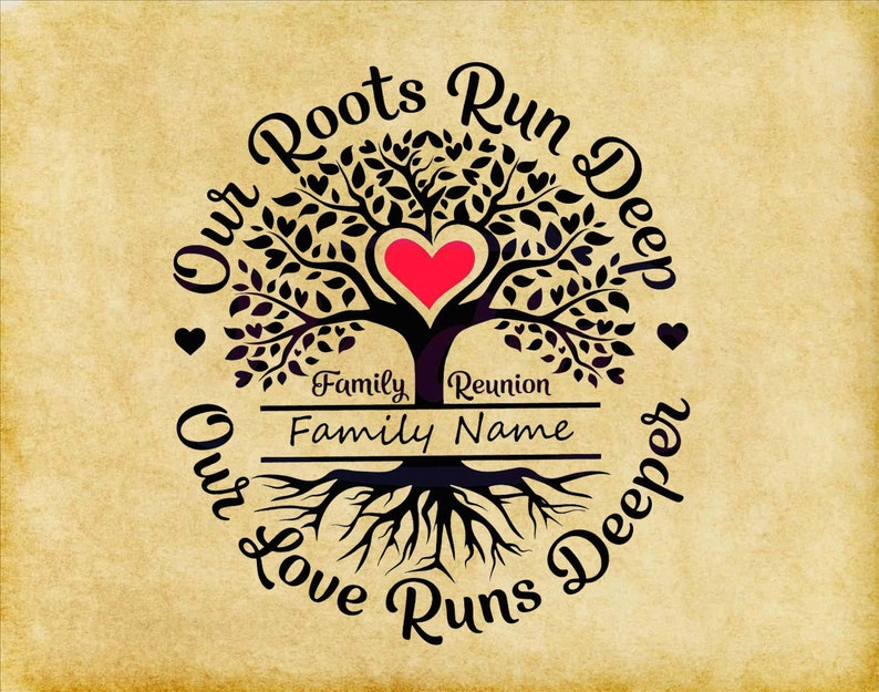 Custom Name Our Roots Run Deep SVG, Family Svg - Etsy