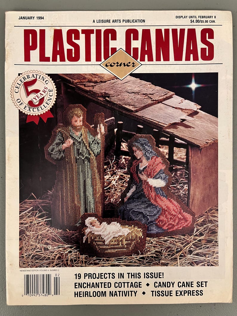 10 Plastic Canvas Corner Pattern Magazines in Very Good to Good ...
