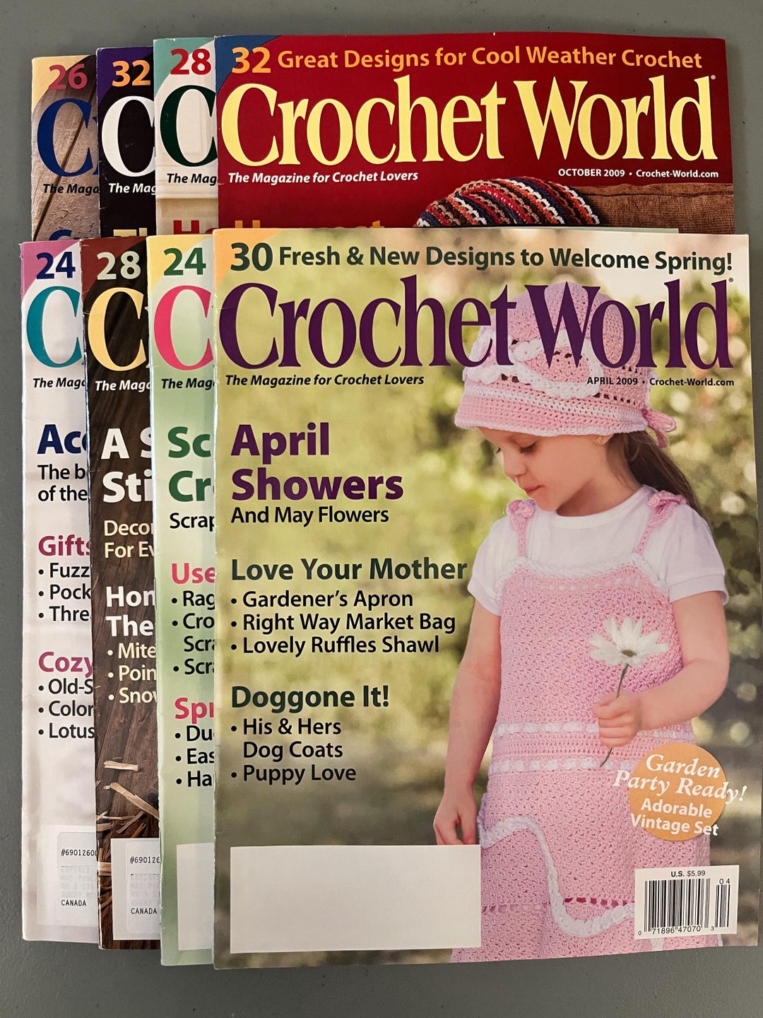 8 Crochet World Pattern Magazines in Very Good Condition - Etsy