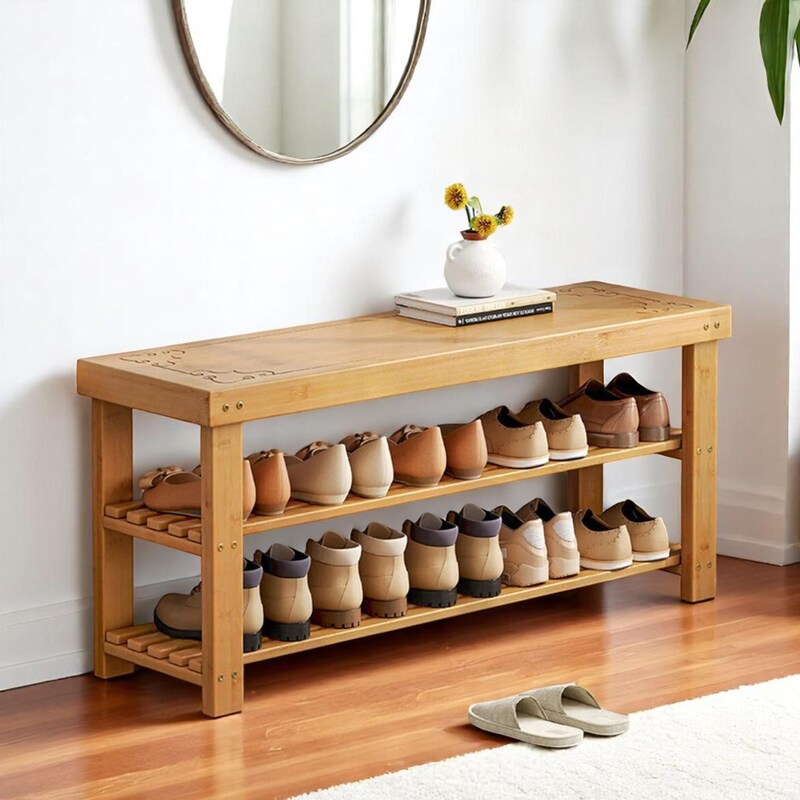 Tall Entryway Cabinet With Bench - Etsy UK