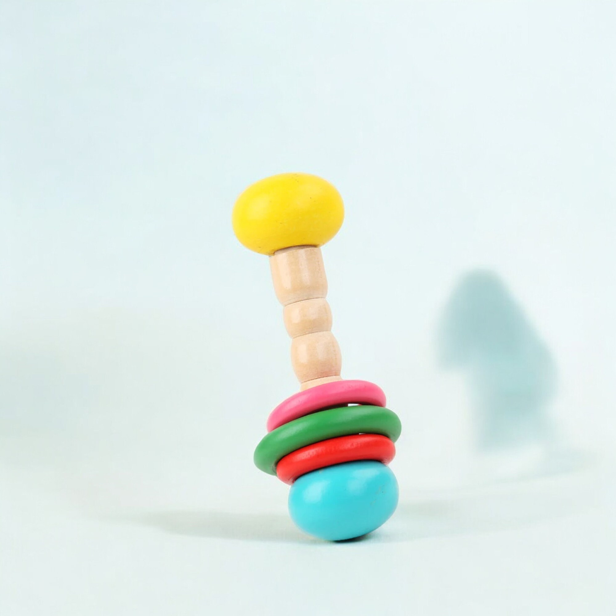 Rattle Sensory Toys| Wooden Rattle Musical Toys for Babies| Rattle ...