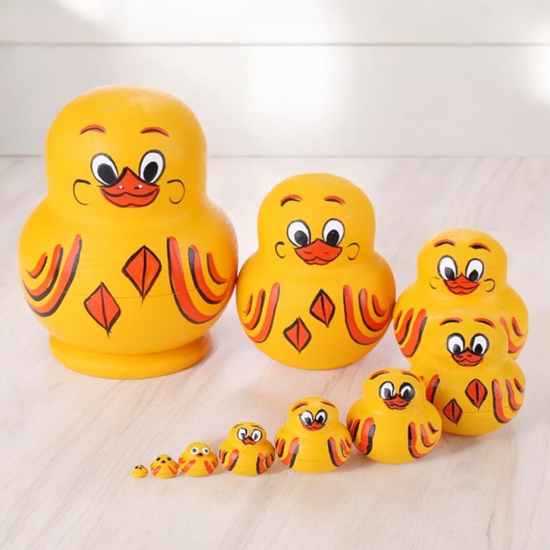 10 Layers Duck Matryoshka Nesting Dolls, Babushka Dolls, Home ...