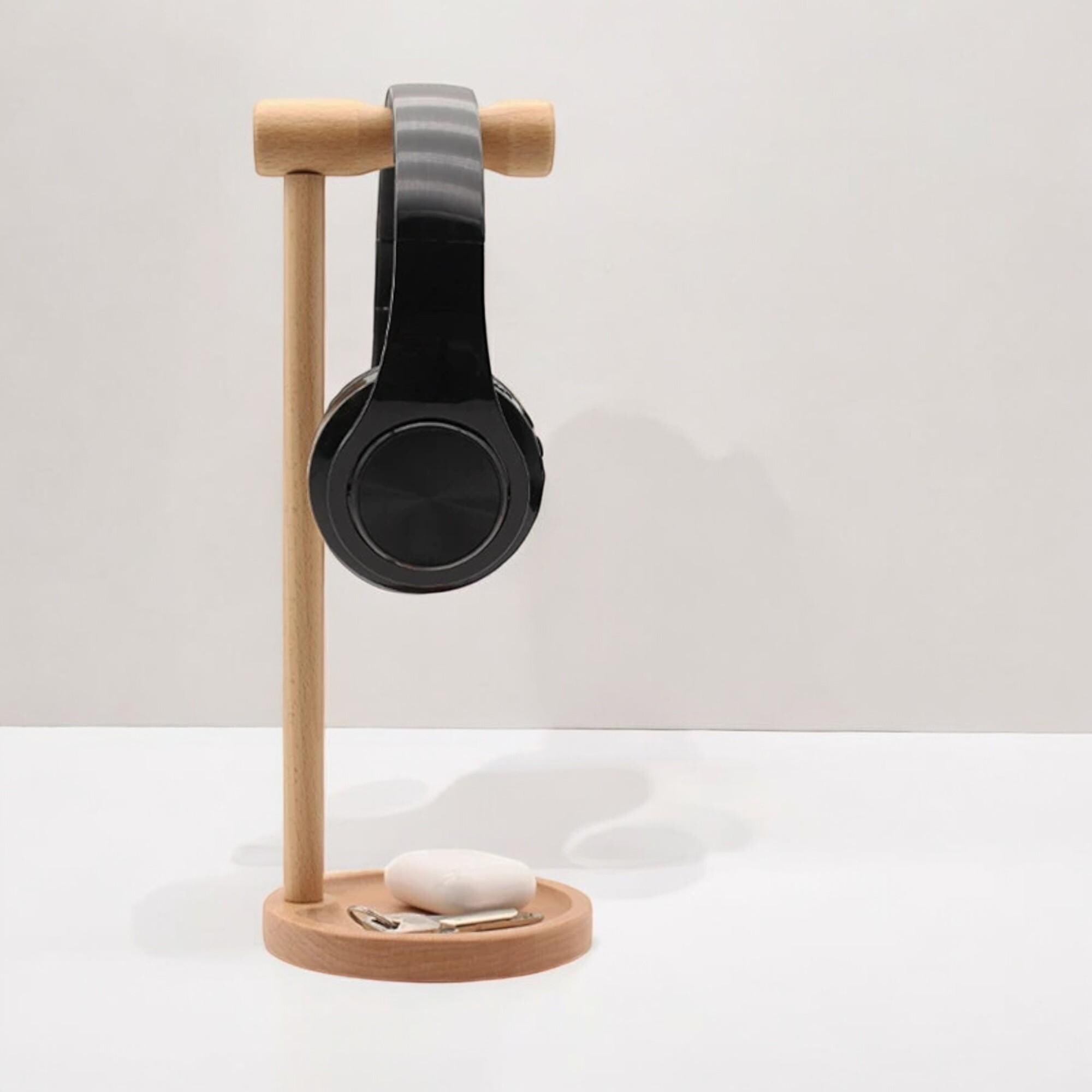 Universal Headphone Holder - Wooden Headset Stand - Headphone ...