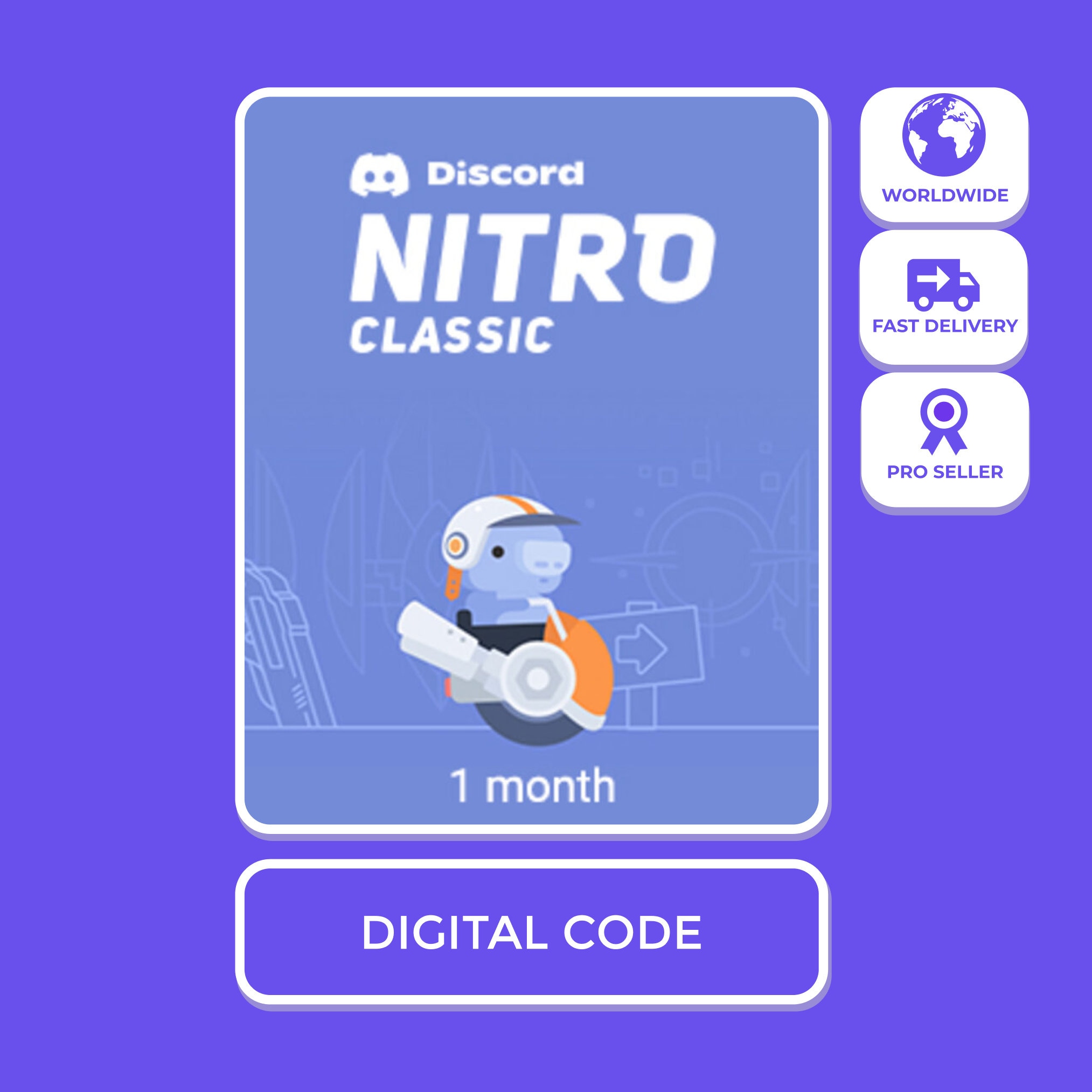 Discord Nitro 1 Month Trial Subscription only for New - Etsy