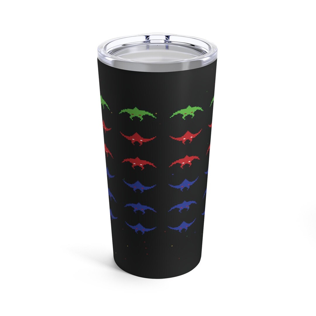 Classic Retro Arcade Space Alien Invasion Cup 20oz Tumbler - Etsy