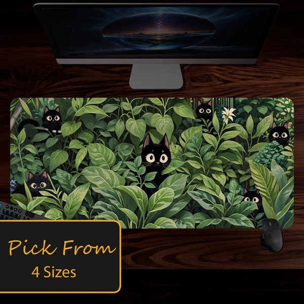 Desk Mat Cats Ghibli - Etsy