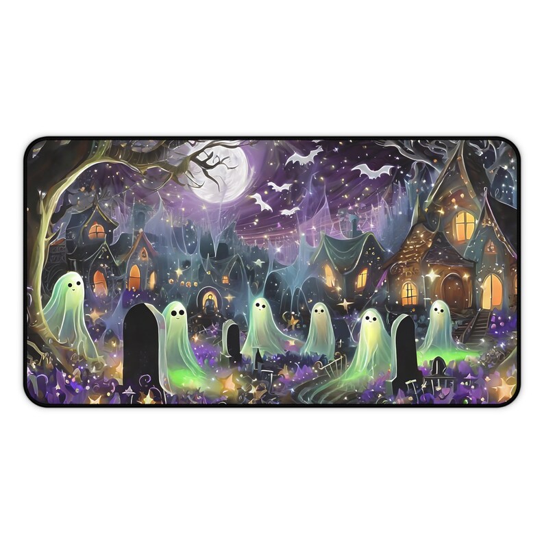 Cute Goth Ghosts Desk Mat, XXL Mouse Pad, Extra Large Gaming Ghose ...