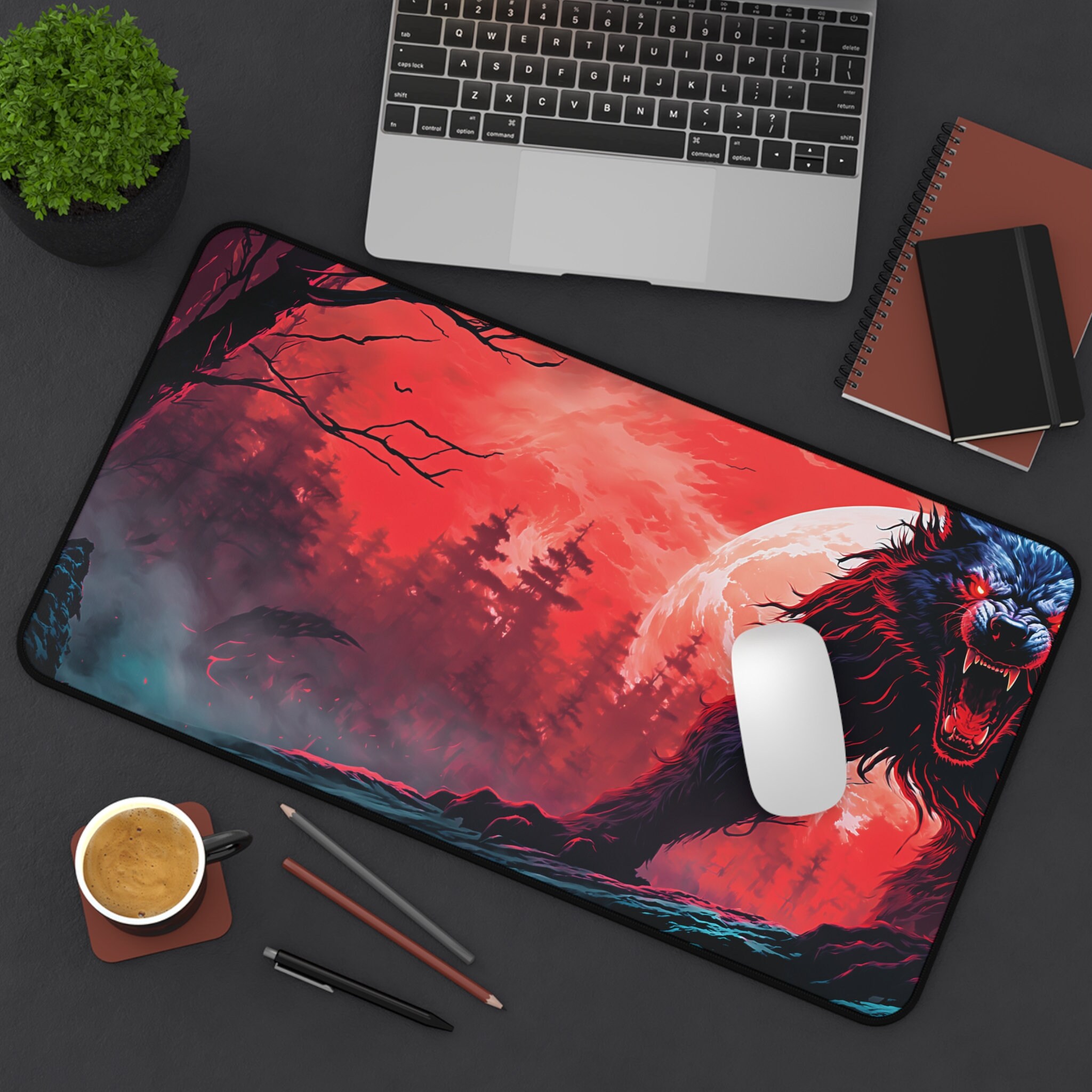 Lycanthrope Desk Pad, Hells Hunter Desk Mat, Werewolf Mouse Pad, MTG ...