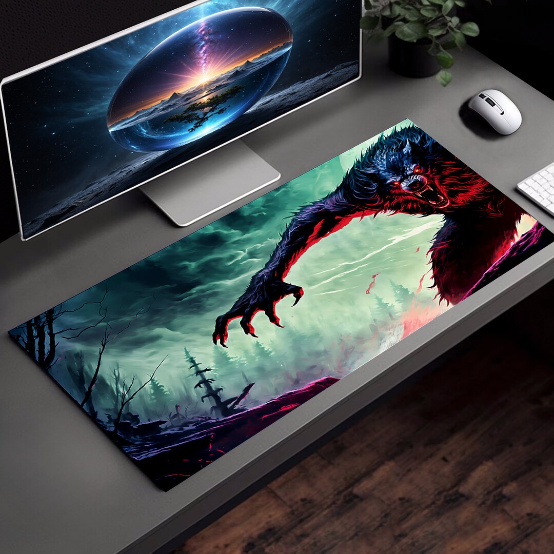 Lycanthrope Desk Pad, Hells Hunter Desk Mat, Werewolf Mouse Pad, MTG ...