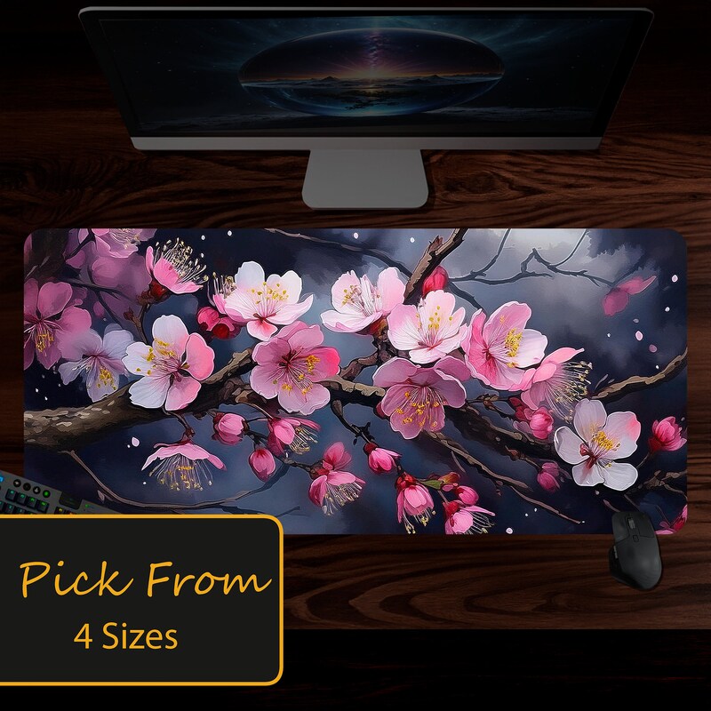 Pink Sakura Mousepad - Etsy