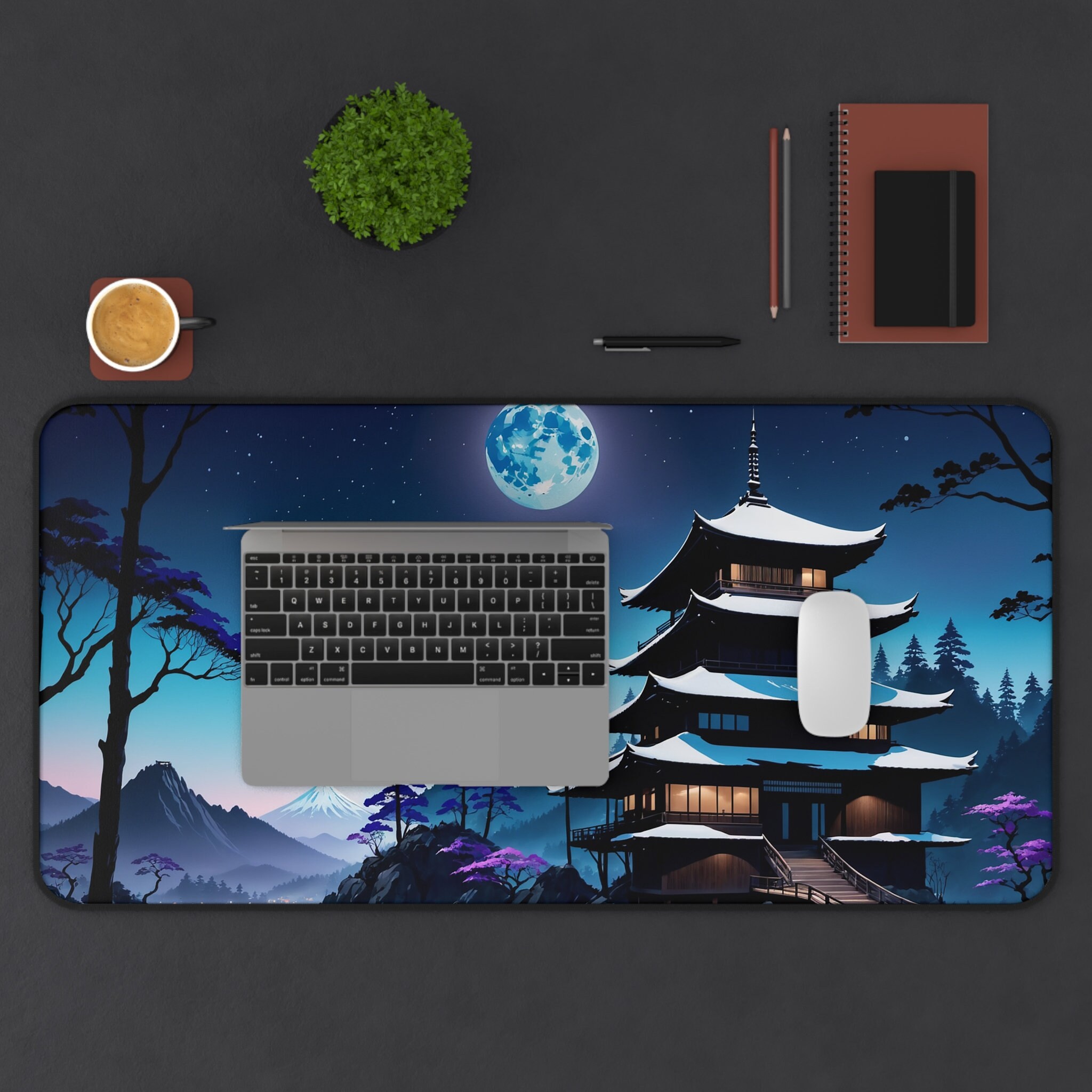 Minka Full Moon Respite Desk Mat Extra Large Gaming Mouse Pad With ...