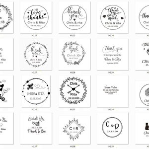 100pcs/set Custom Transparent Labels, Clear Labels, Wedding Party Gift ...