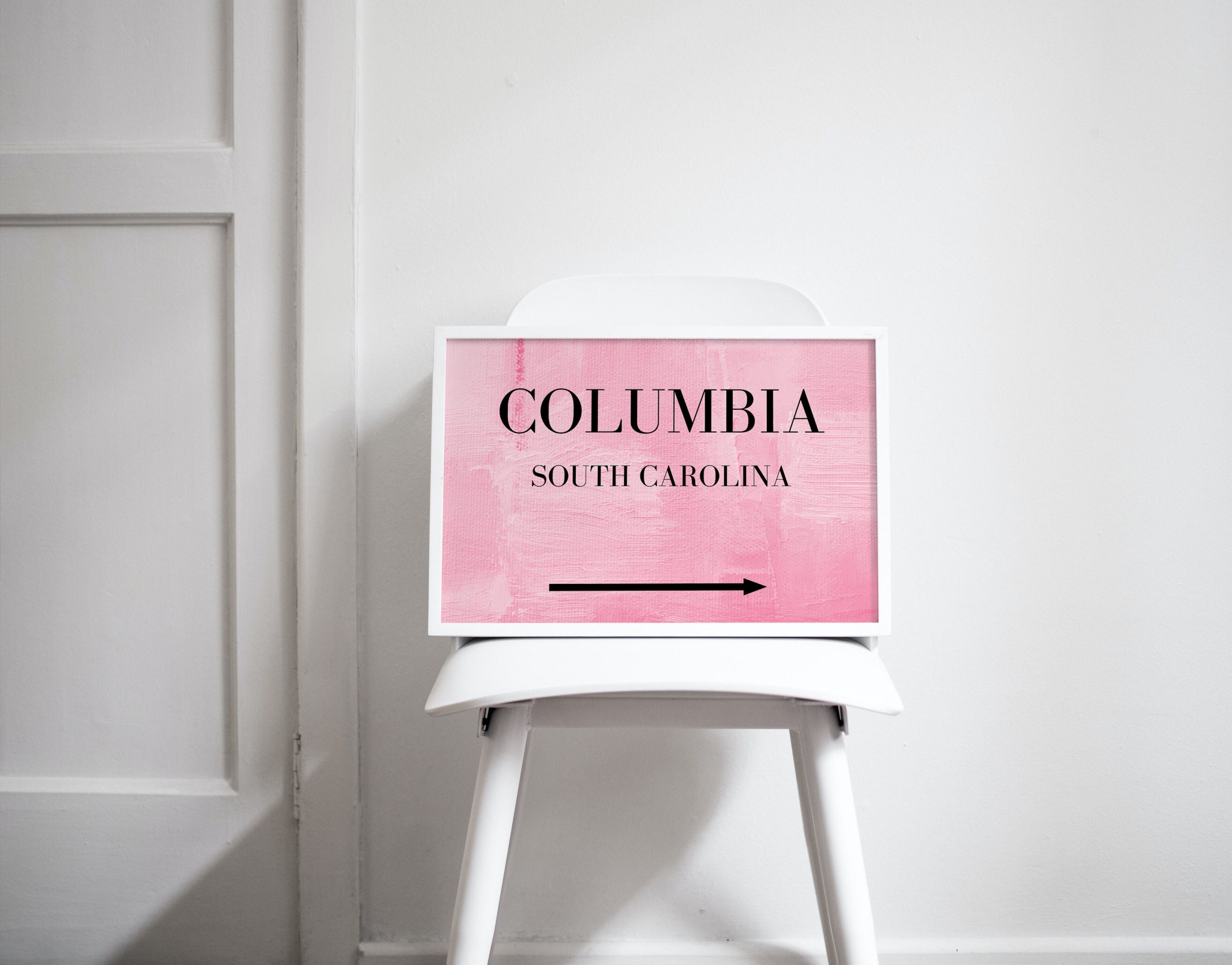 Custom Location Sign Preppy Room Decor Preppy Wall Art Dorm - Etsy