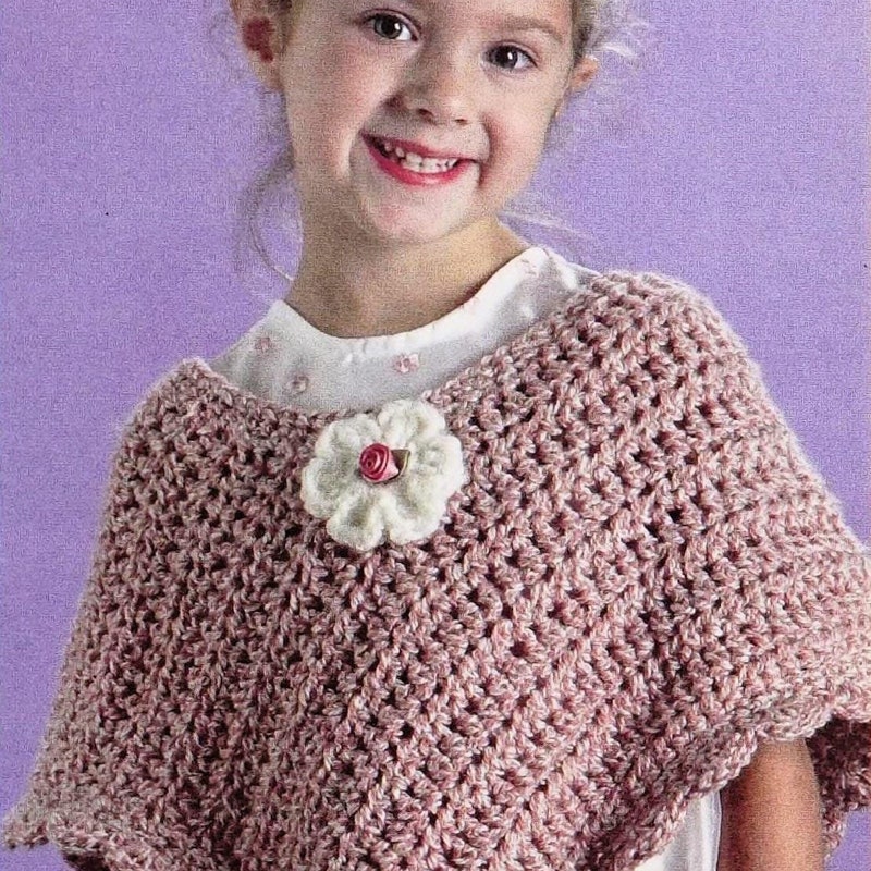 Crochet Poncho Girl - Etsy