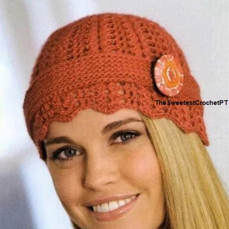 Lacy Beanie Crochet Pattern - Etsy