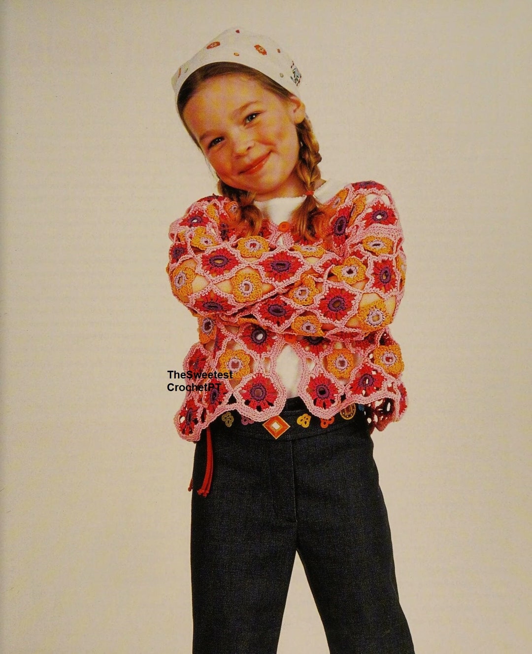 Girls Granny Square Cardigan Crochet Pattern Granny Square Jacket Sport ...