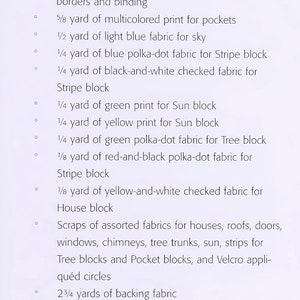 Neighborhood Quilt Pattern Houses and Trees Quilt Sewing 39.5 X 47.5 ...
