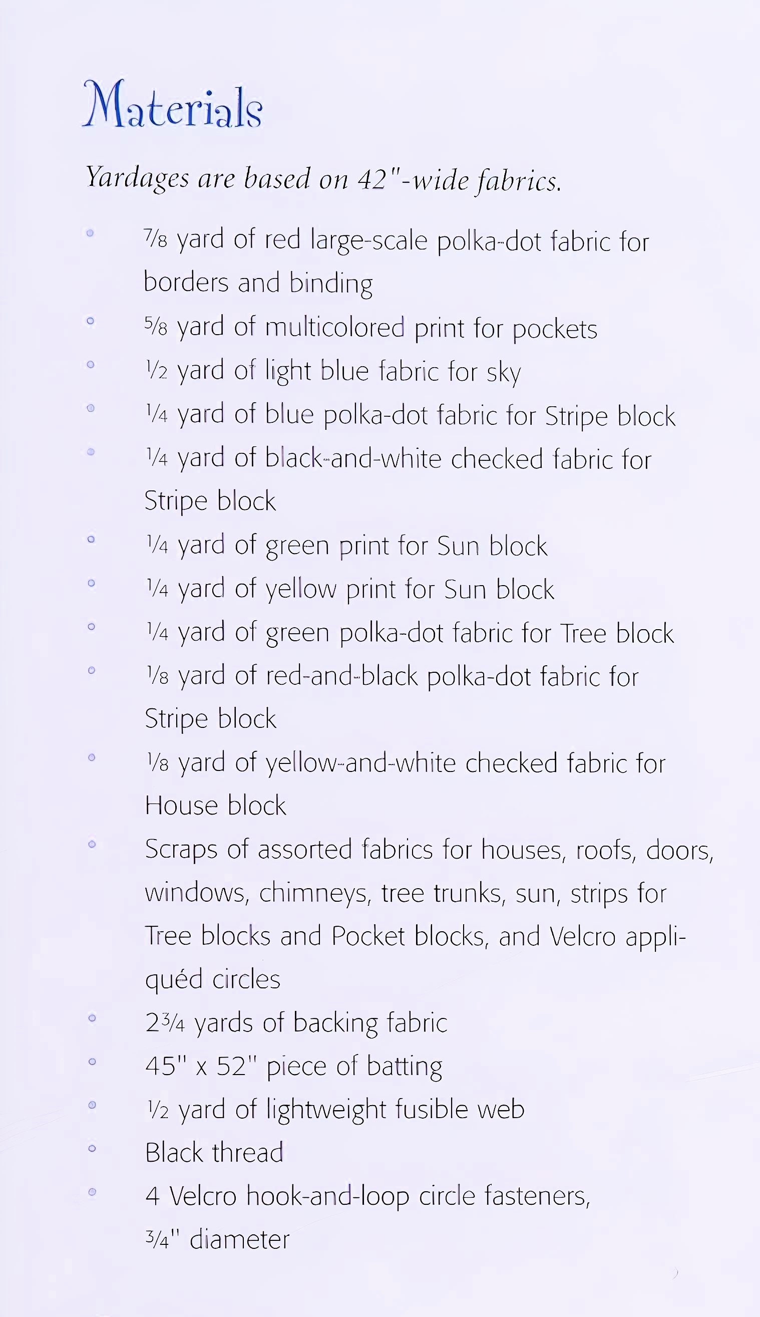Neighborhood Quilt Pattern Houses and Trees Quilt Sewing 39.5 X 47.5 ...