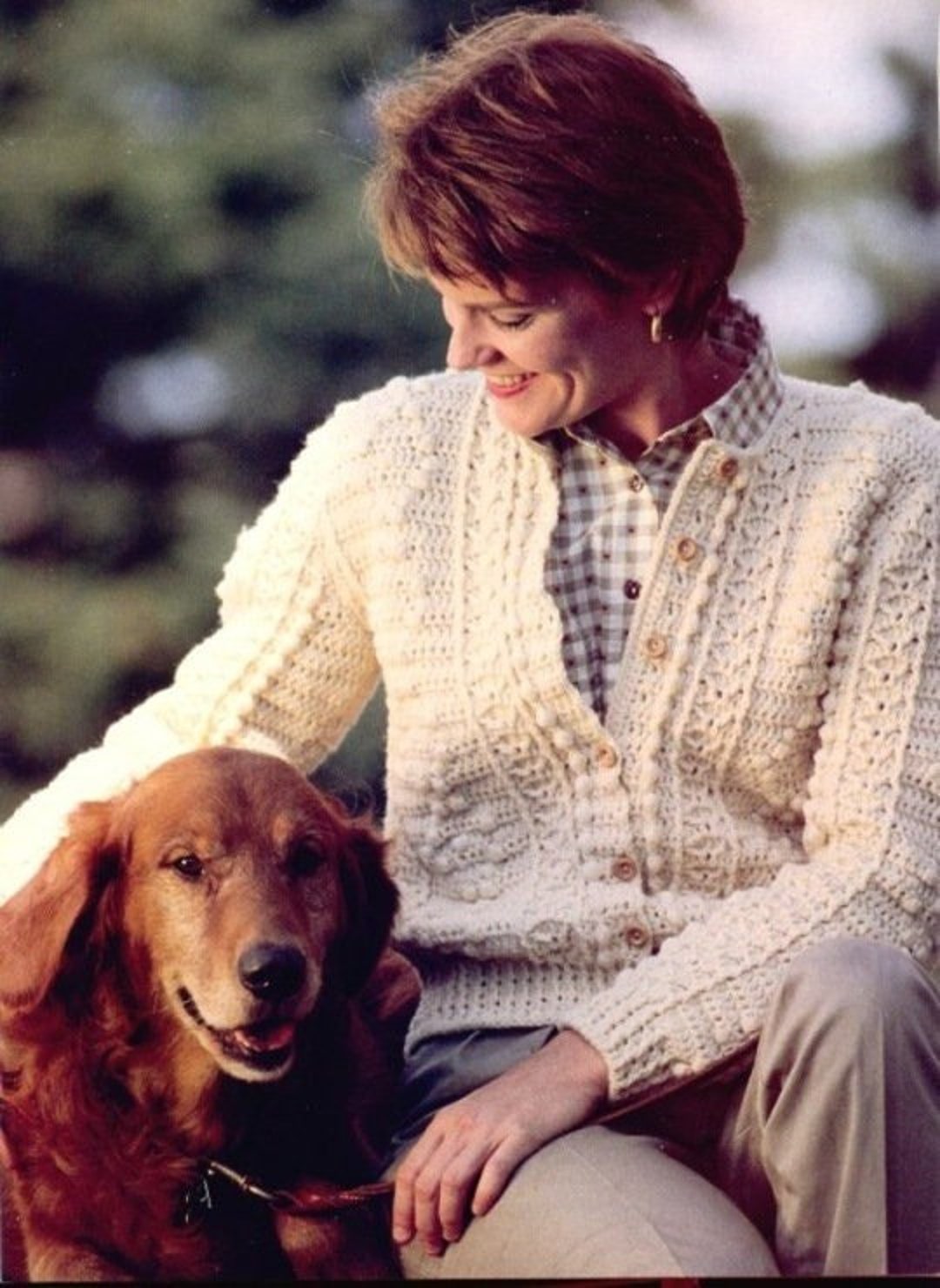 INSTANT DOWNLOAD PDF Woman Crochet Aran Cardigan Pattern Crochet Cable ...