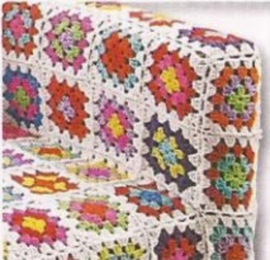 INSTANT DOWNLOAD PDF Granny Square Armchair Cover Pattern Chair Sofa ...