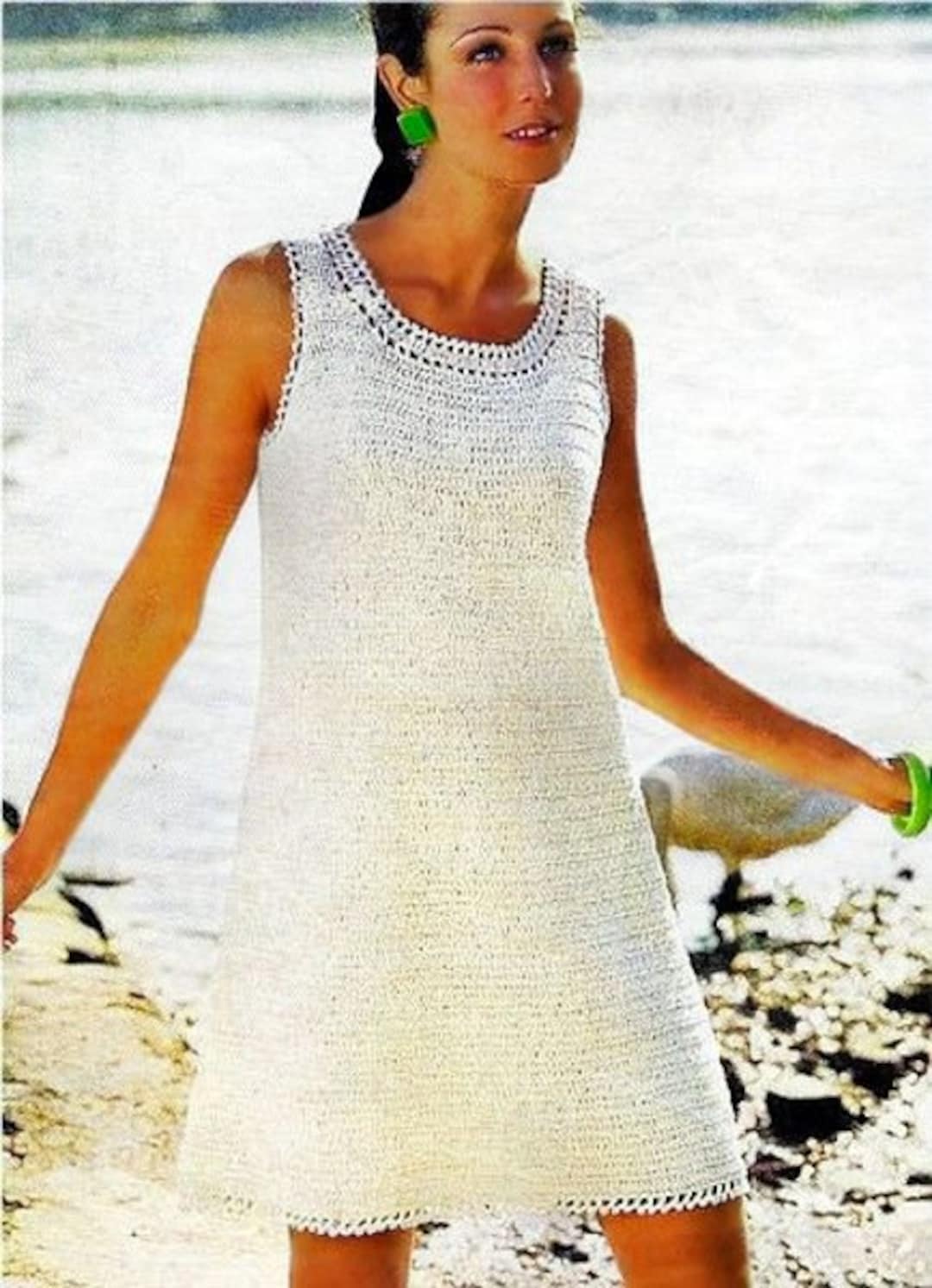 INSTANT DOWNLOAD PDF Crochet Dress Pattern Crochet Sleeveless Summer ...