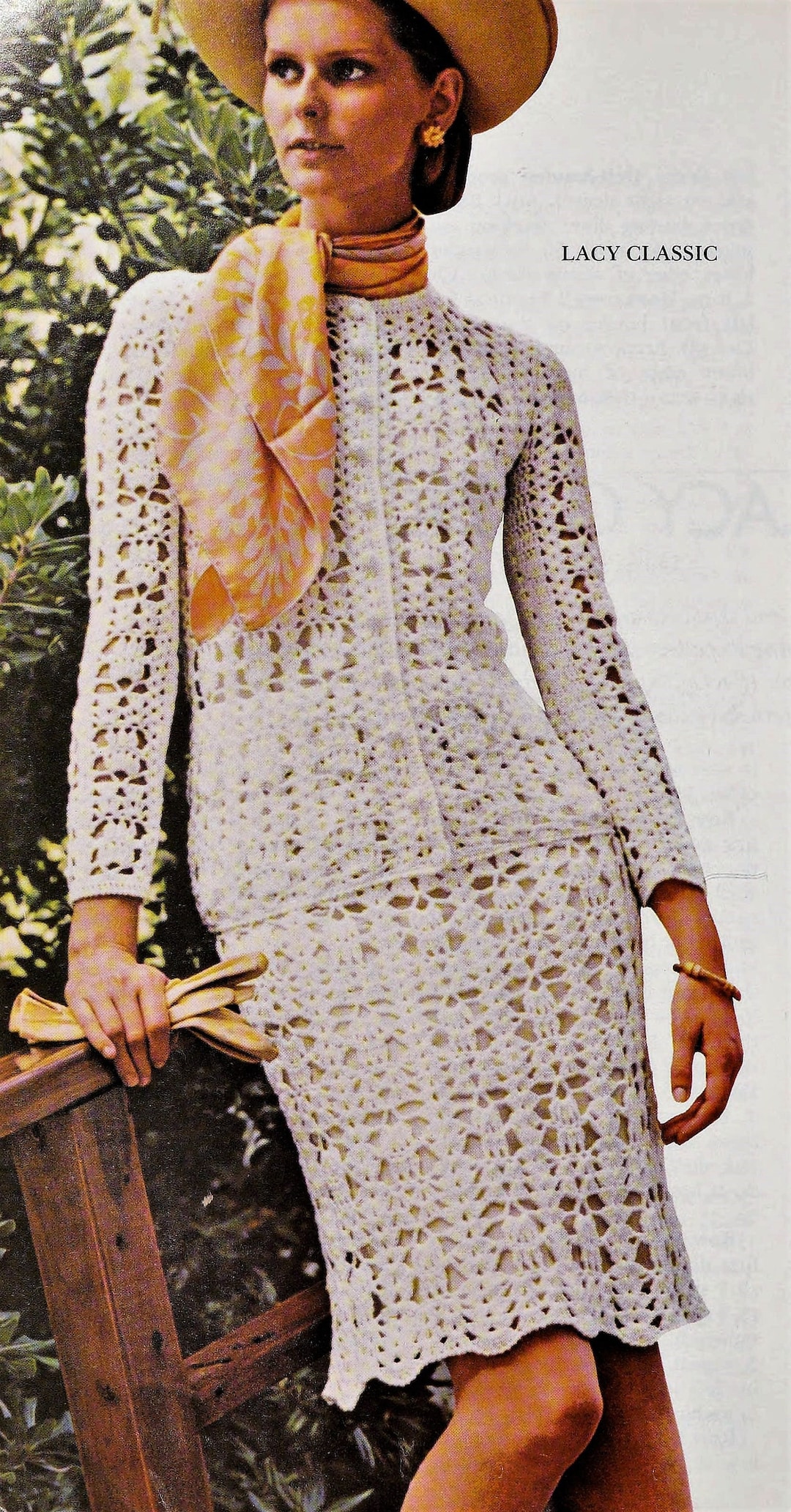 Womens Crochet Suit Cardigan and Skirt Pattern Lacy Set Crochet Pattern ...