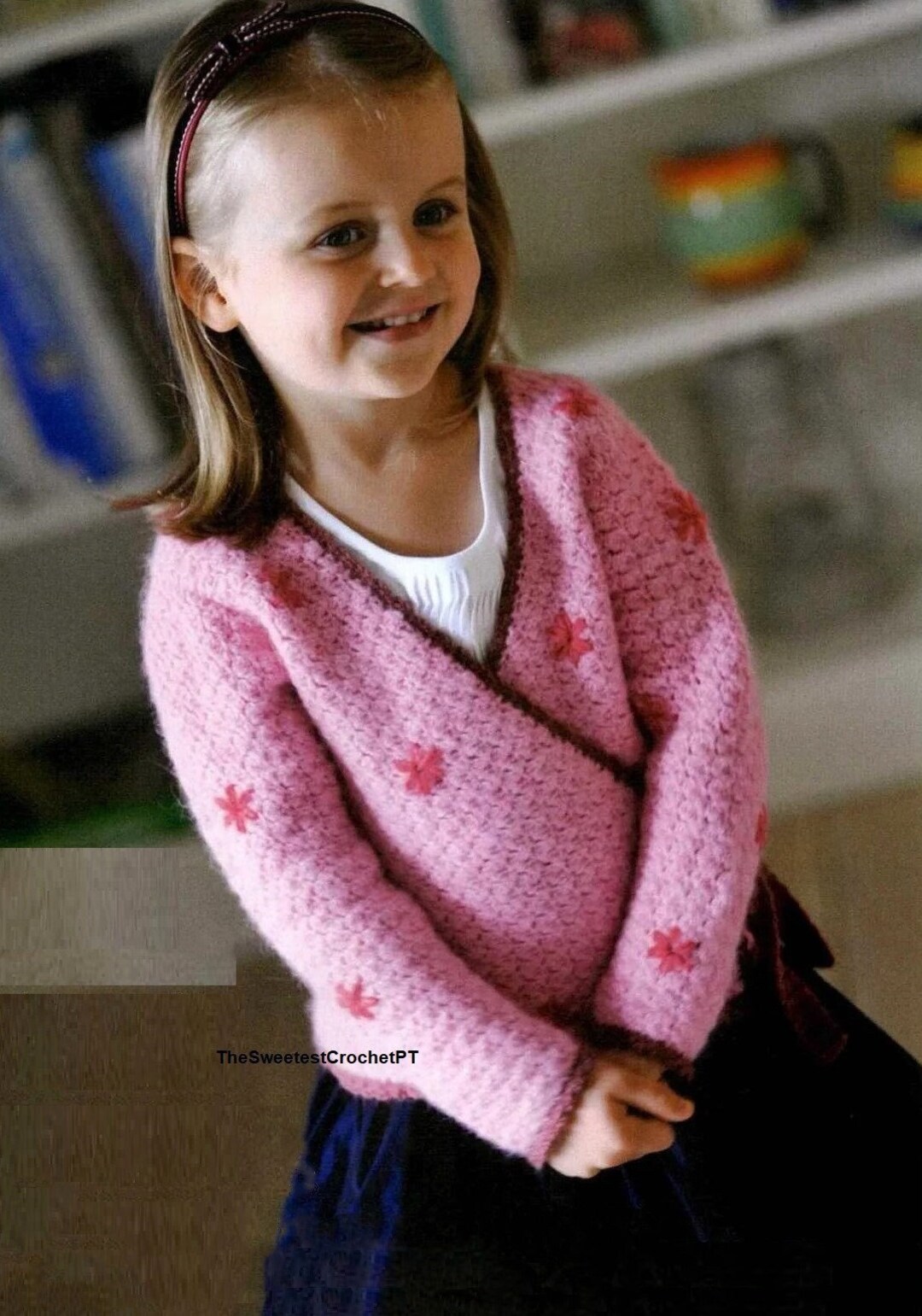 Girls Ballerina Cardigan Crochet Pattern Ballet Wrapover Cardigan ...