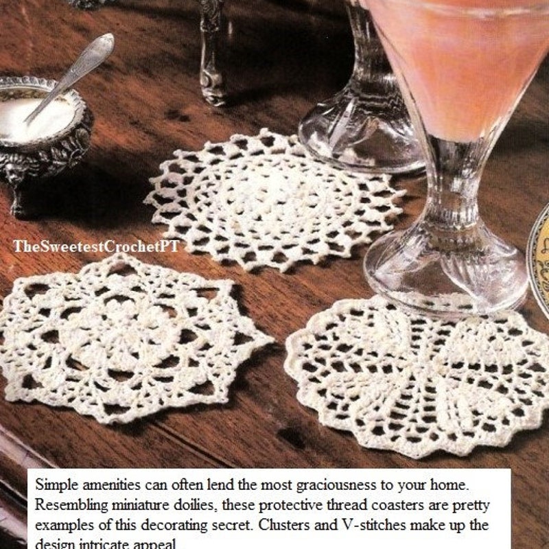 Lace Coaster - Etsy