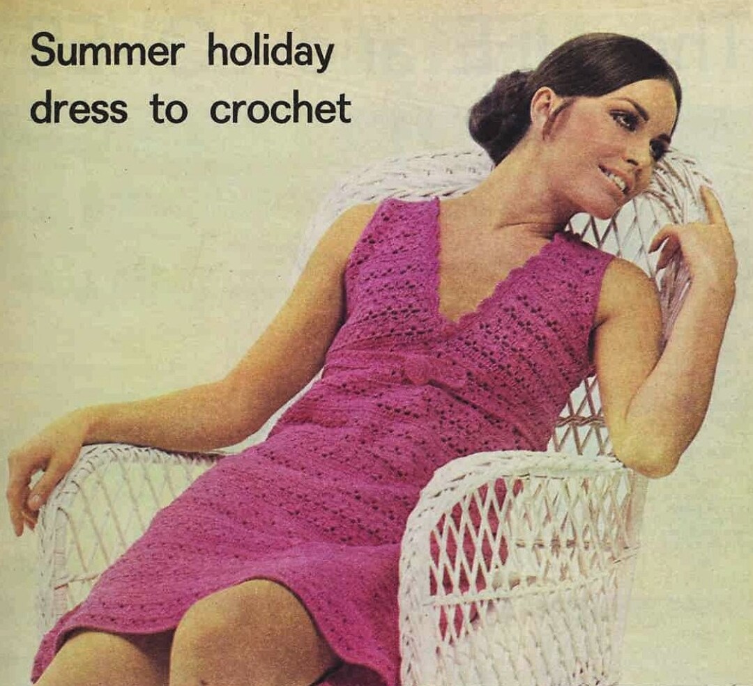 INSTANT DOWNLOAD PDF Crochet Dress Pattern Women Crochet Lacy Short ...