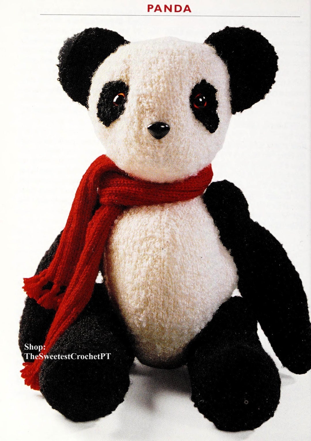 Panda Bear Knitting Pattern Knit Amigurumi Plush Toy Pattern Baby Gift ...
