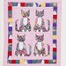 Cats and Mice Quilt Sewing Pattern Cat Quilt and Cushion Home Decor DIY ...