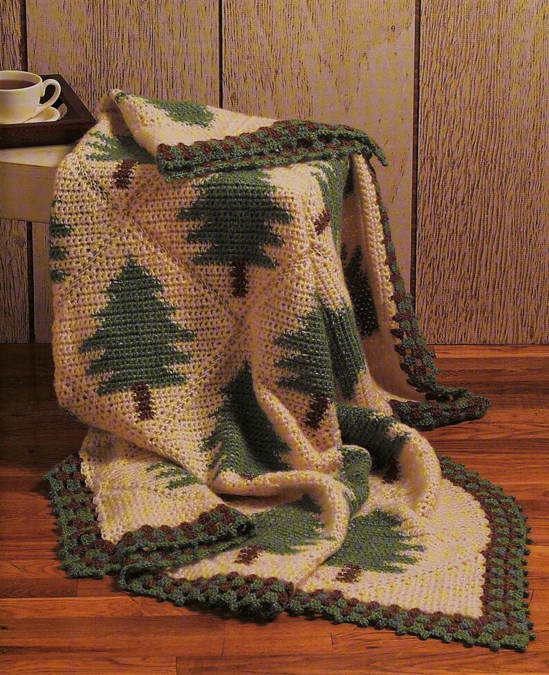 INSTANT DOWNLOAD PDF Christmas Tree Crochet Squares Blanket - Etsy