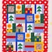 Neighborhood Quilt Pattern Houses and Trees Quilt Sewing 39.5 X 47.5 ...