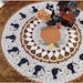 Halloween Black Cat Doily Crochet Pattern DIY Halloween Table Decor ...