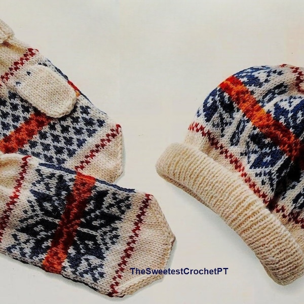 Fair Isle Mittens - Etsy