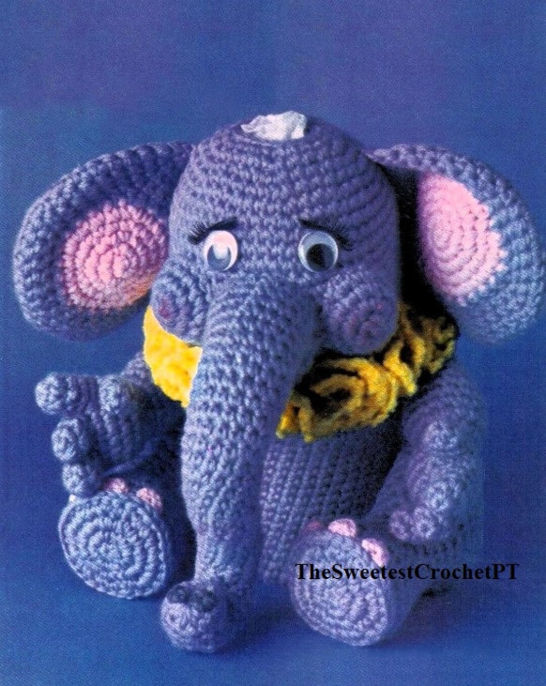 Elephant Pottie Peeker Crochet Pattern Toilet Paper Holder Crochet ...