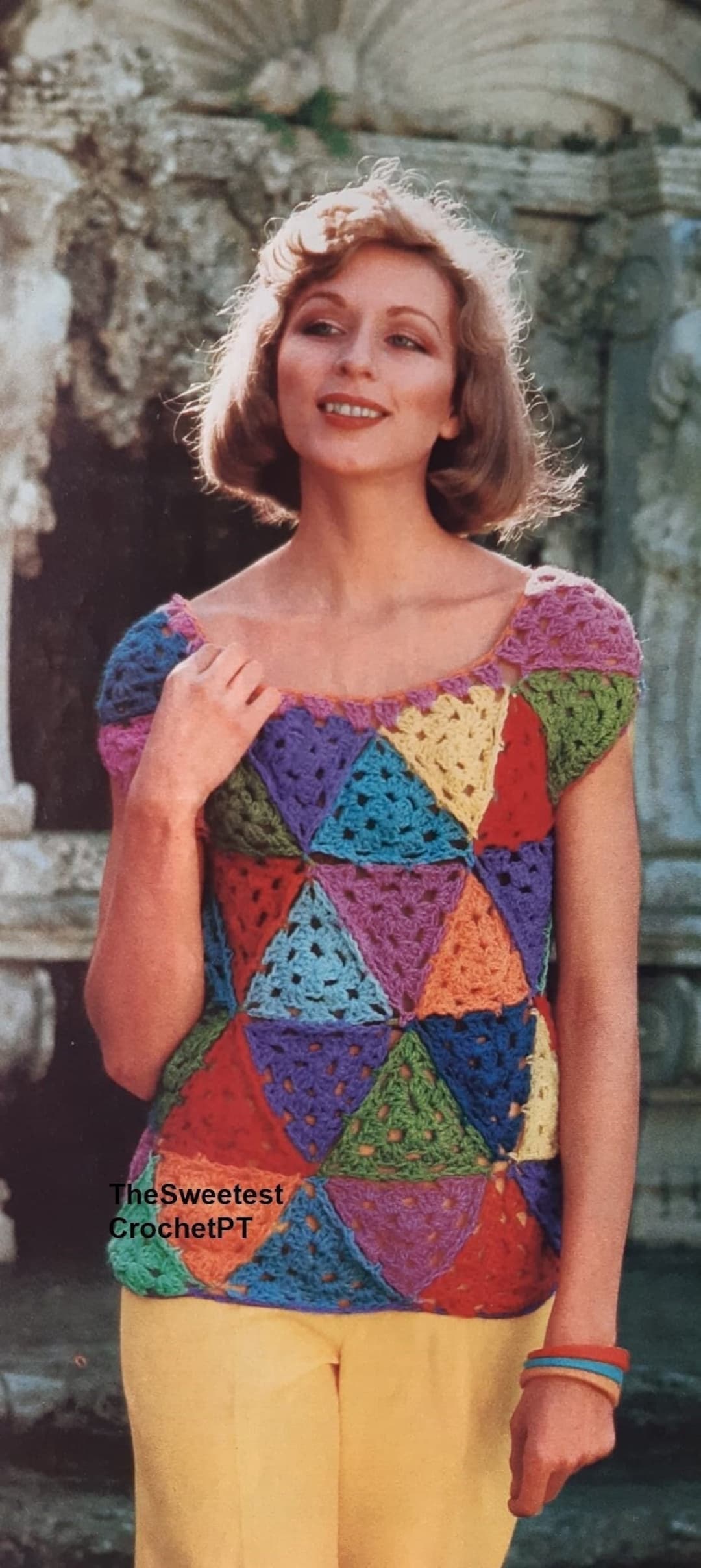 Granny Triangle Crochet Pattern Triangle Crochet Top Pattern Sport Yarn ...