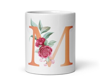 M Ceramic Letter - Etsy